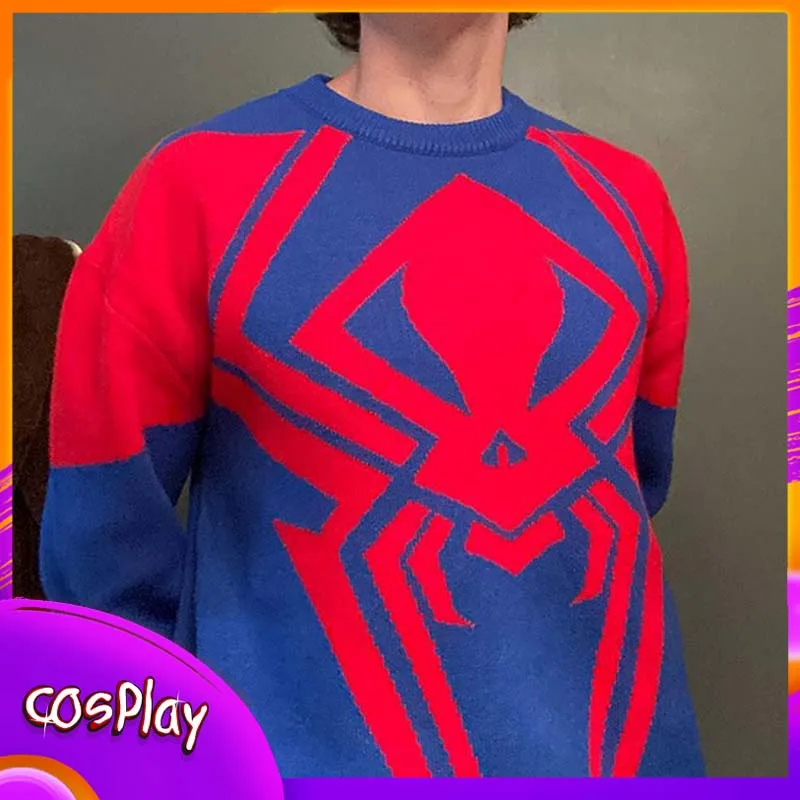 Su-ter-de-punto-de-Spider-Man-para-hombre-Jersey-g-tico-de-tendencia ...