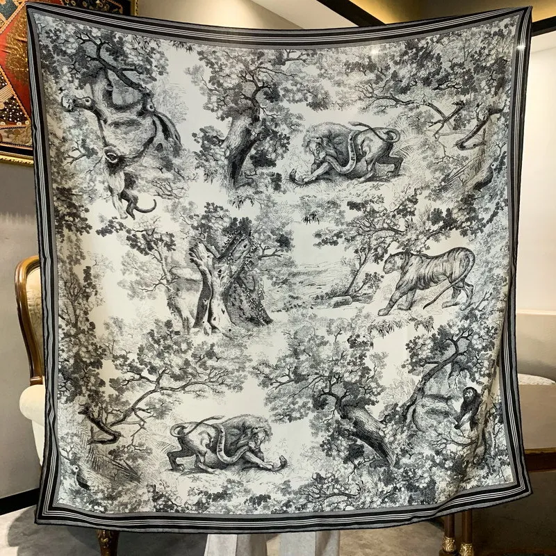 High-end-Elegant-Women-Fine-Ink-Jungle-Double-sided-Different-Color ...