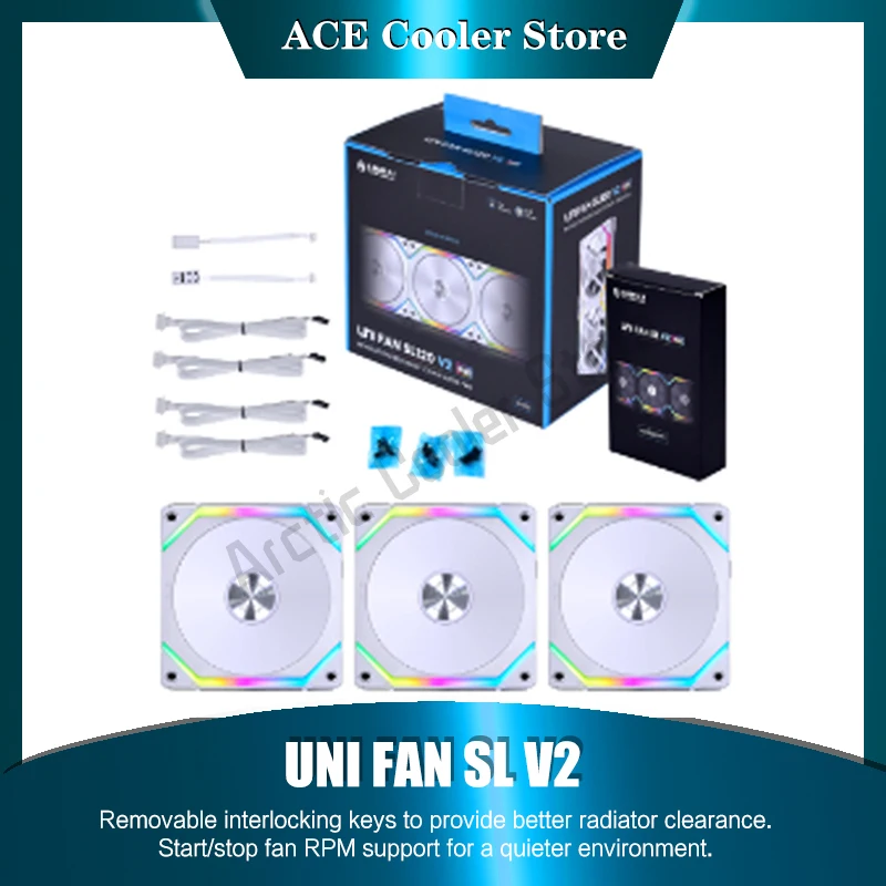 Lian Li Uni Fan Sl120 3 Pack | Lian Li Uni Fan Sl120 White | Lian Li ...