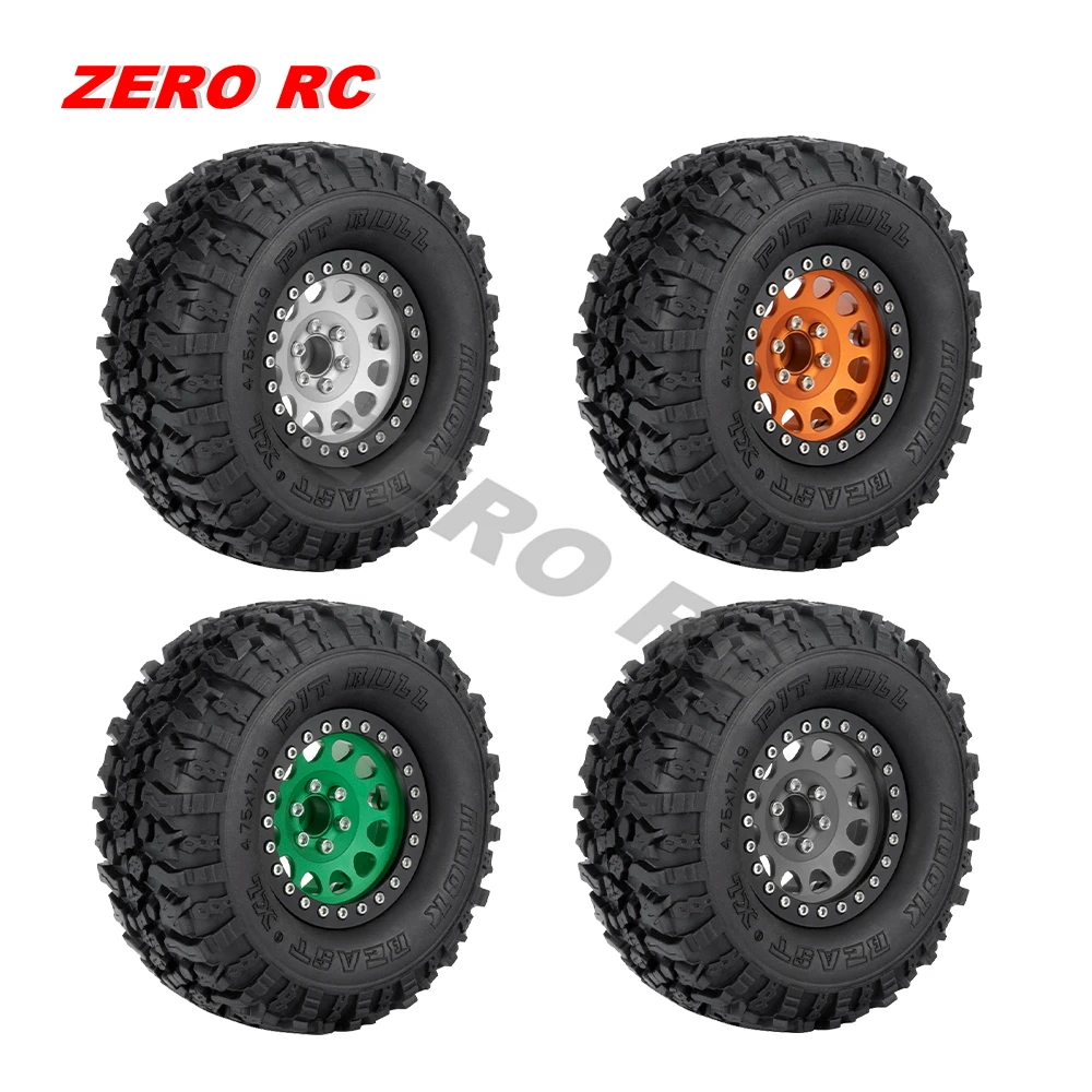 RC 1/10 CAR ROCK CRAWLER METAL 2.2" Beadlock Wheel With 120mm Soft ...