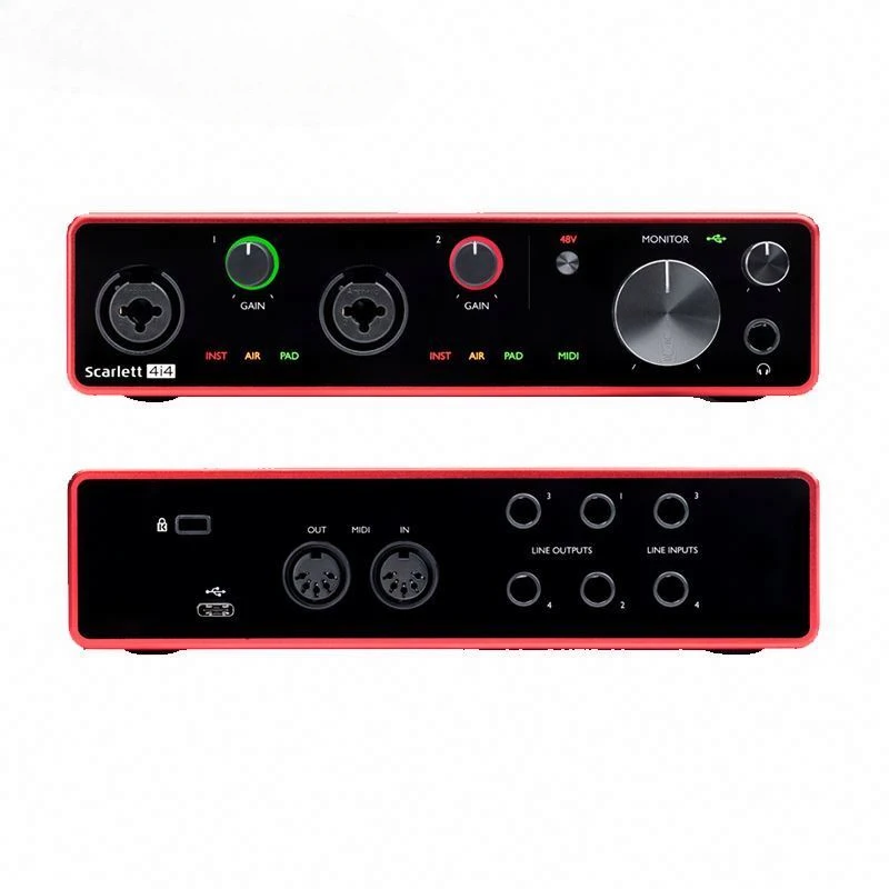 YYHC-professional-4-in-4-out-24bit-192khz-Audio-Interface-Mini-sound ...