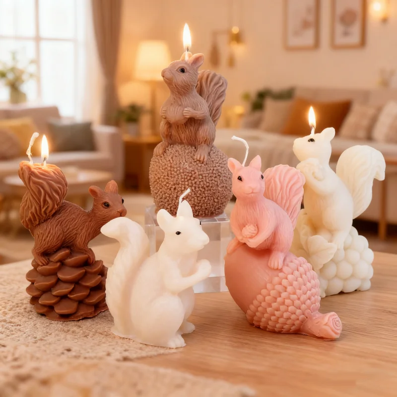 Cute 3D Squirrel on Pinecone Silicone Mold: My Real Experience Making ...