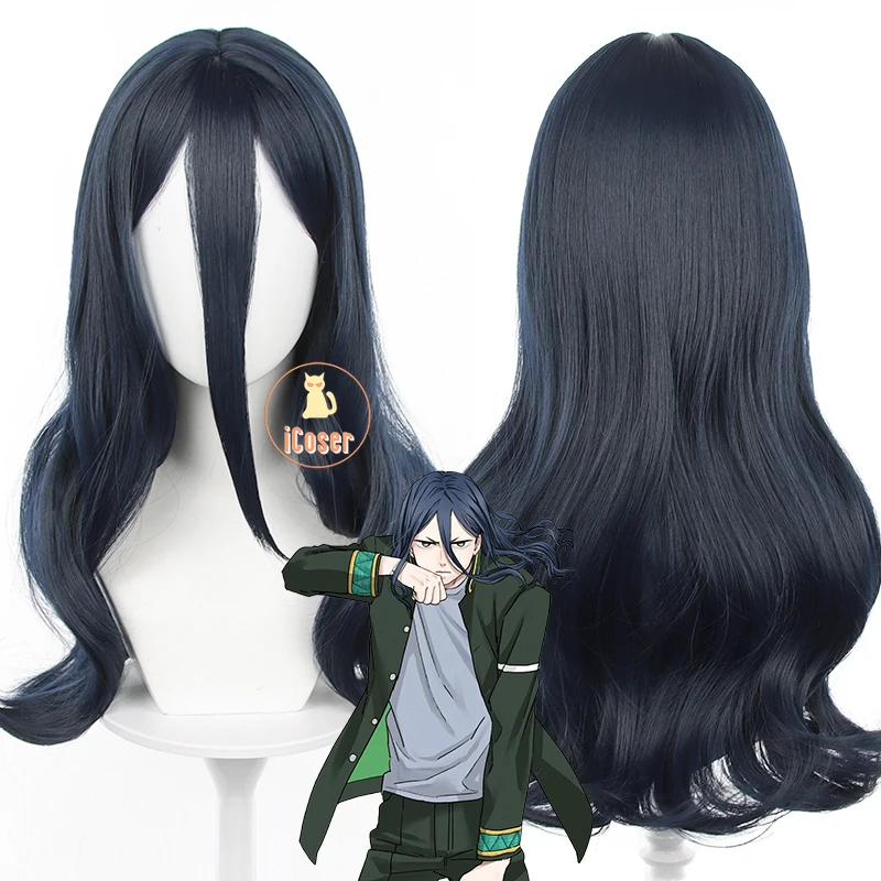 Kyotaro-Sugishita-Cosplay-Wig-Anime-Wind-Breaker-Dark-Blue-Long-Hair ...