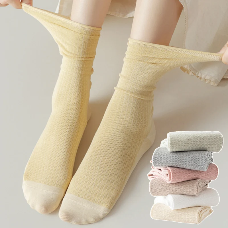1-Pair-Women-Sock-Summer-Thin-High-Tube-Streetwear-Soft-Socks-Soft ...