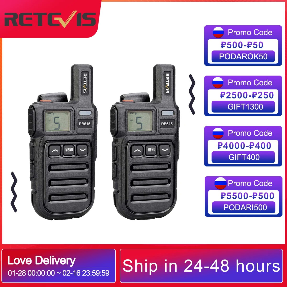 Retevis walkie talkie pmr 446 ptt, portátil, 1 ou 2 pçs, rádio ...