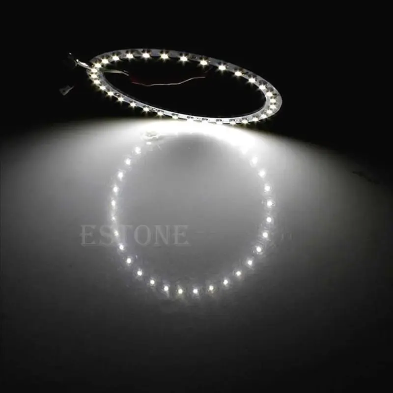 2-Pcs-100mm-33-SMD-LED-Bright-White-Car-Angel-Eyes-Ring-Light-Lamp-DC ...