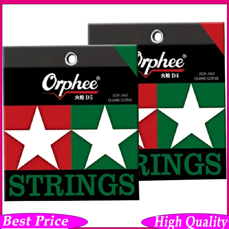 Orphee Classic Guitar Strings D Series Silver Plated Precision Winding ...
