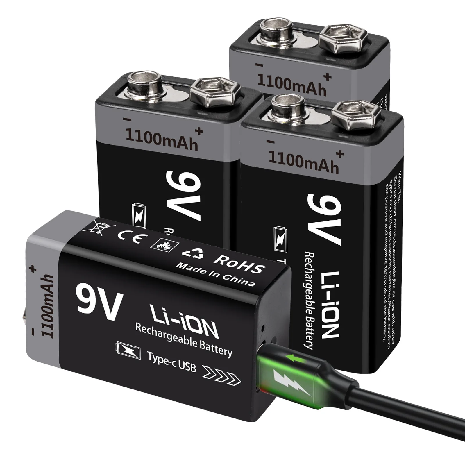 MATOV-bater-a-recargable-USB-tipo-C-Pila-de-Iones-de-litio-de-9V ...