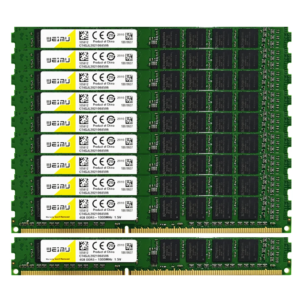 10pcs 50pcs DDR3 RAM Memoria 4GB 8GB 1066 1333 1600 MHz PC3 8500 10600 ...