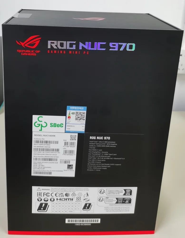 ROG NUC Super Gaming Mini PC Intel Core Ultra 9 RTX 4070 | AliExpress