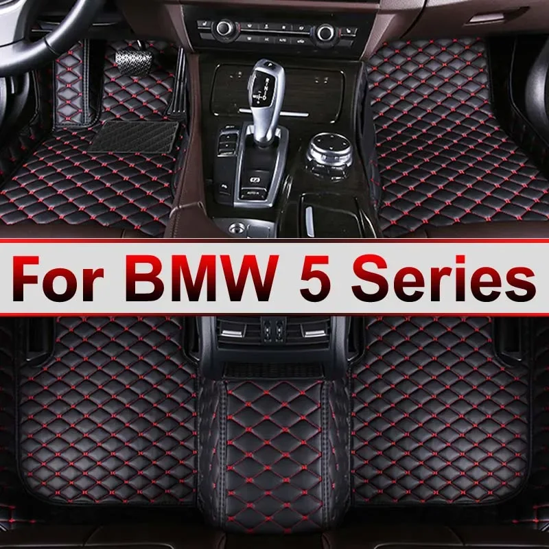 Car-Floor-Mats-For-BMW-5-Series-G30-2017-2022-pets-Luxury-Leather-Mat ...