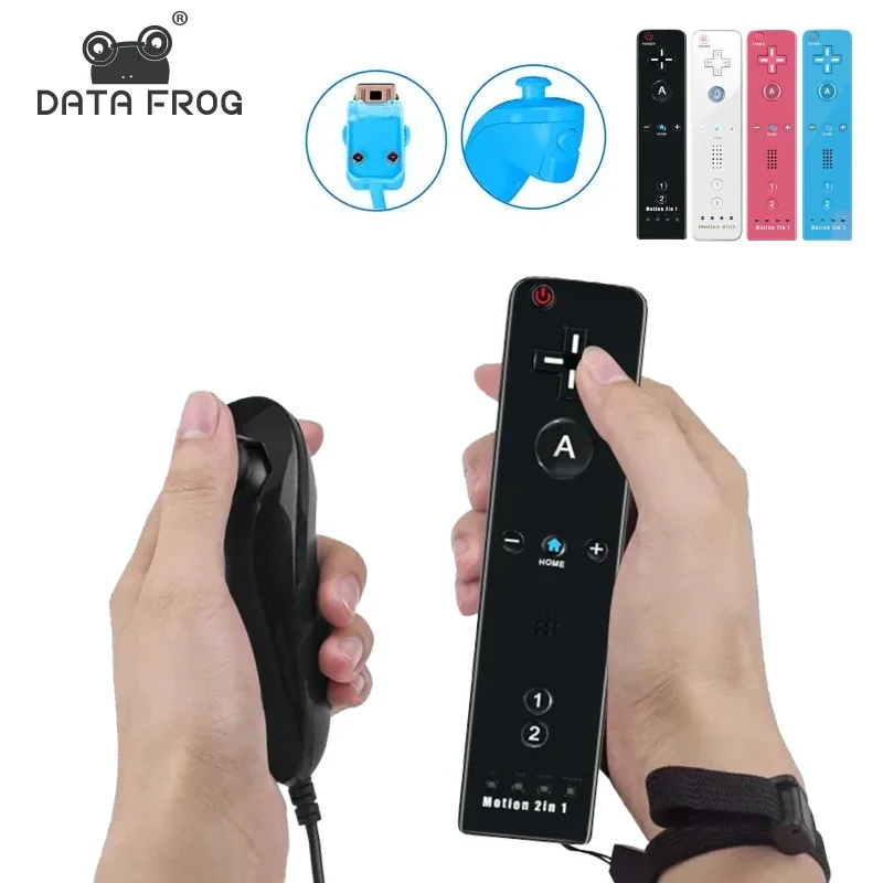 DATA-FROG-mando-inal-mbrico-2-en-1-para-Nintendo-Wii-U-mando-a ...
