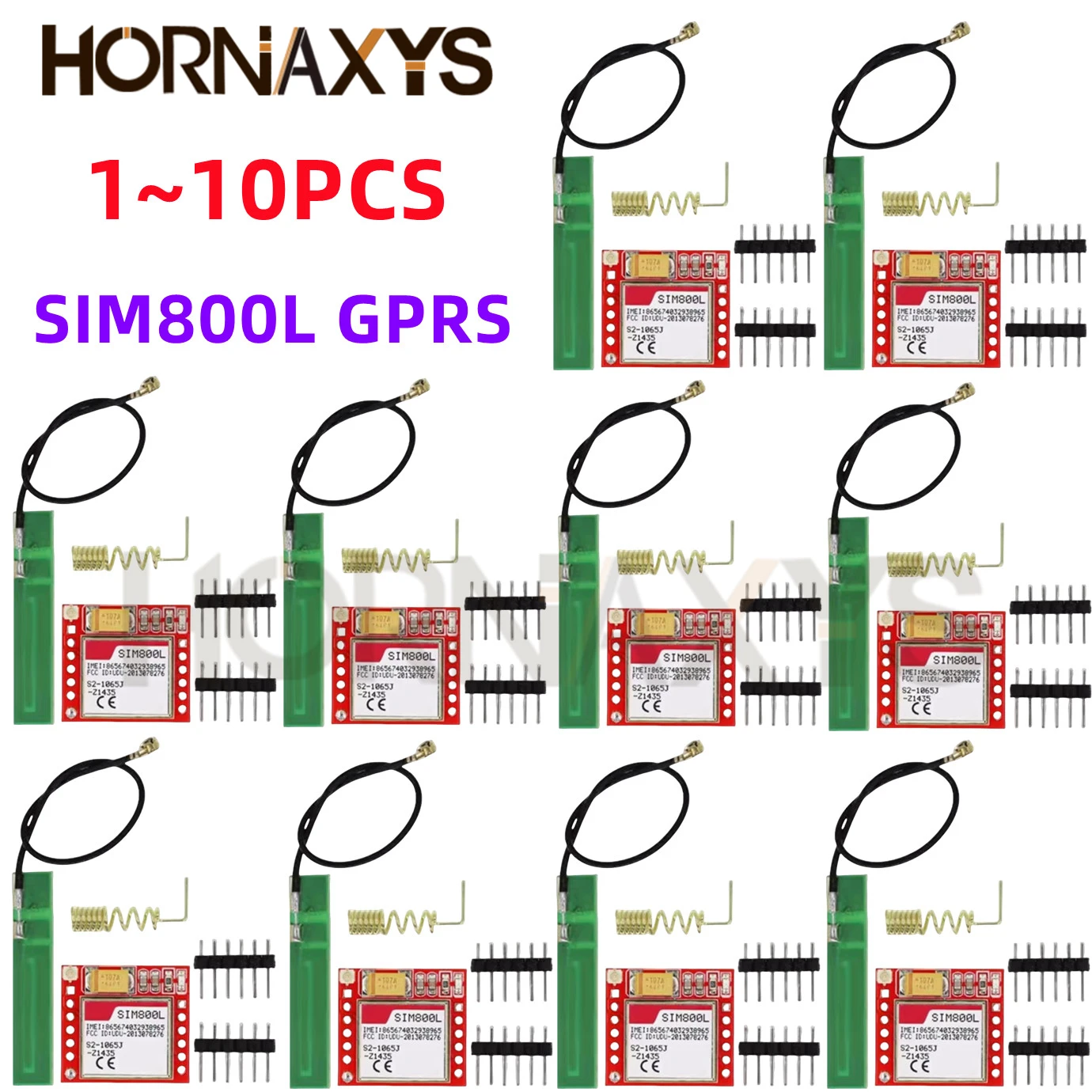 1-10pcs-Smallest-SIM800L-GPRS-GSM-Module-Kit-MicroSIM-Card-Core-BOard ...