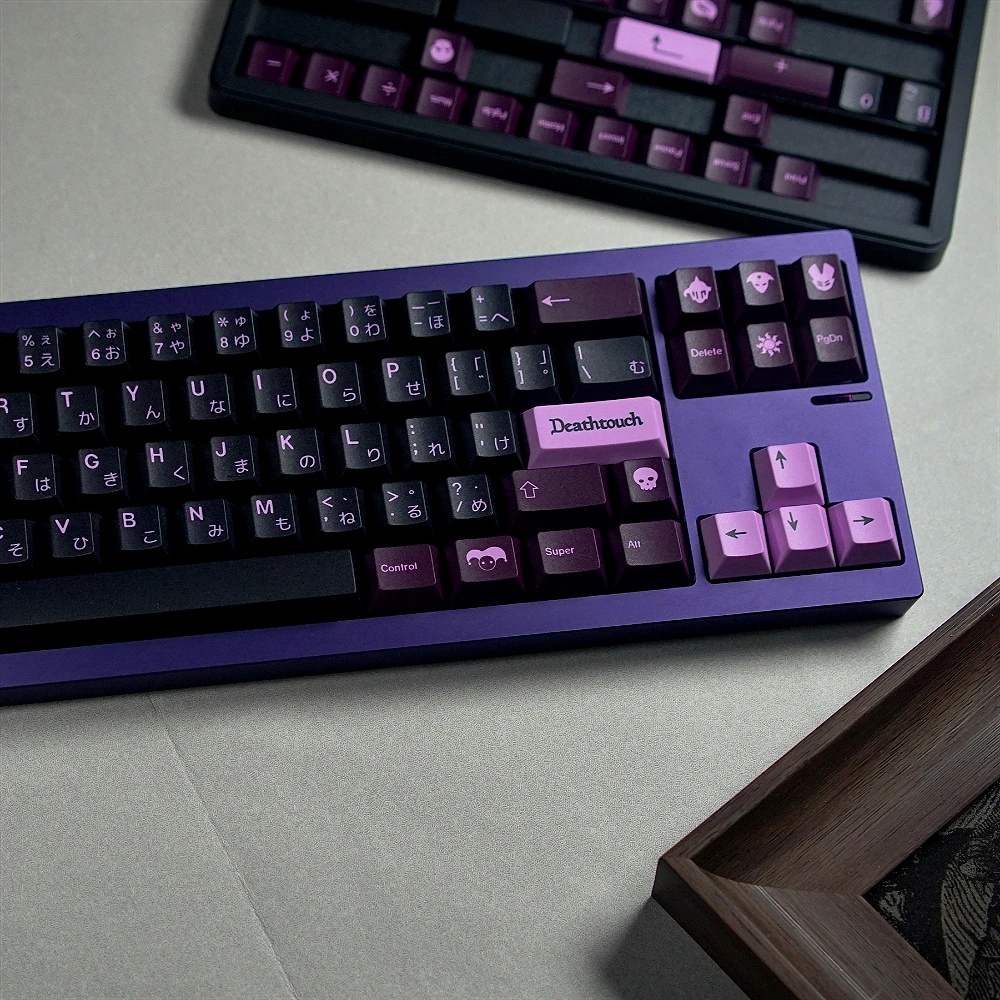 GMK-Black-Lotus-Cherry-Key-Cap-Set-PBT-Japanese-152-Key-Personality ...