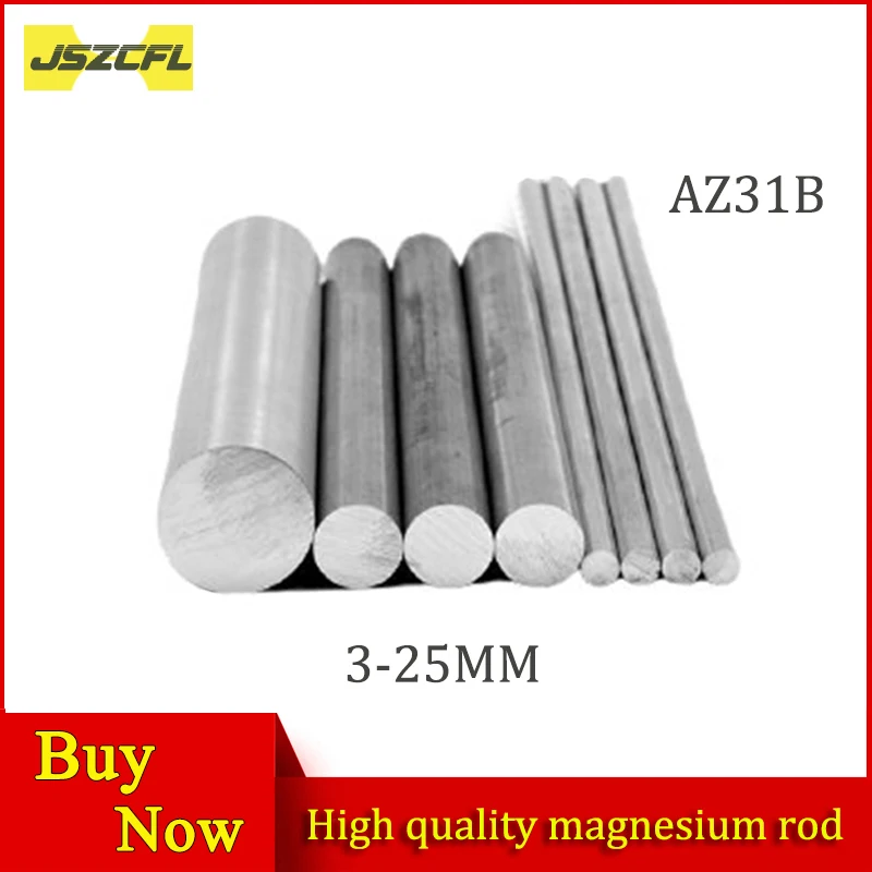 2PC AZ31B Magnesium Alloy Rod 3-25mm Experiment Dedicated Support Zero ...