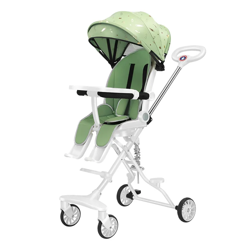 Baby-Stroller-Three-in-One-Shock-Absorption-Foldable-Two-way-Push-Safe ...