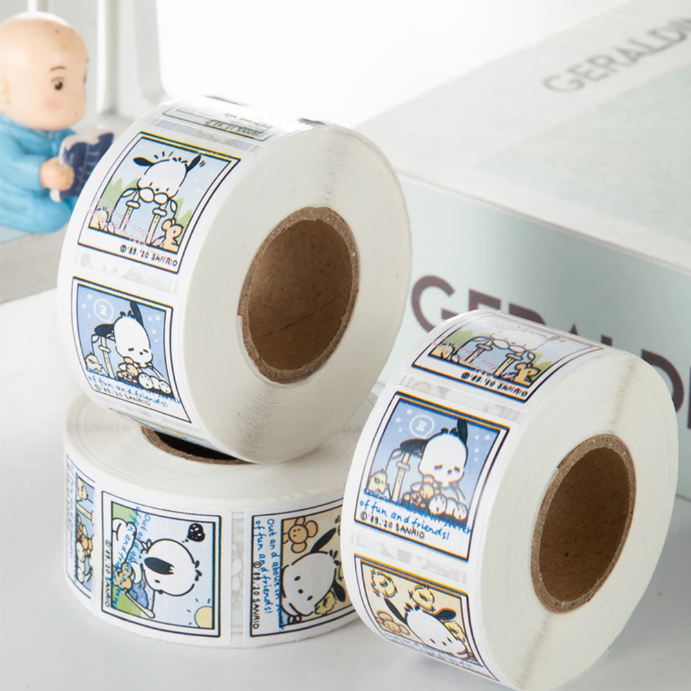 500pcs-Roll-Cute-Sanrio-Pochacco-Cartoon-Stickers-Teacher-Reward ...
