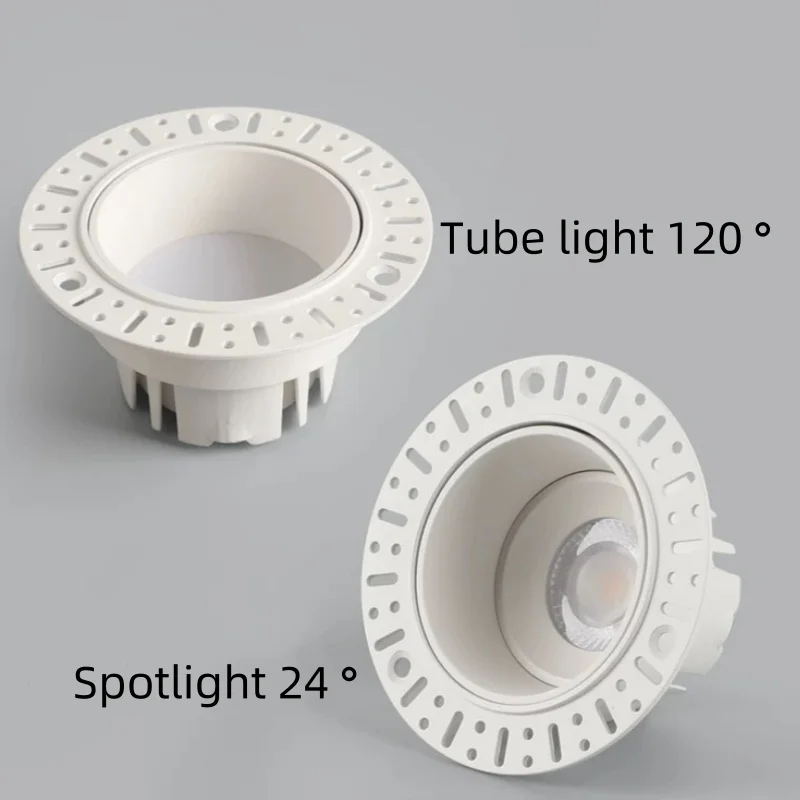 Anti glare tube light frameless embedded household ceiling light LED ...