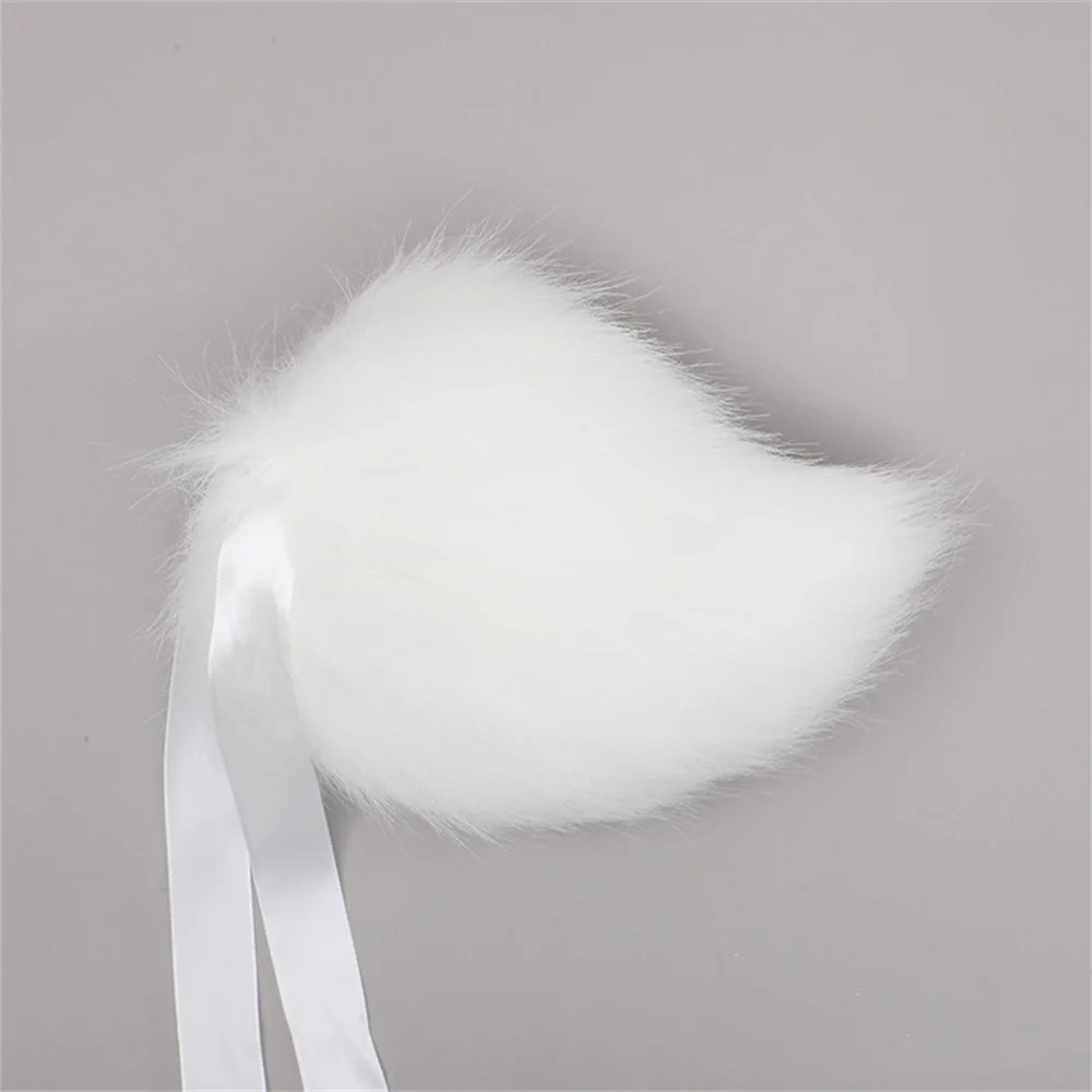 7 Colors Kawaii Rabbit Tail Plush Fursuit Pink Anime Tails Cosplay ...