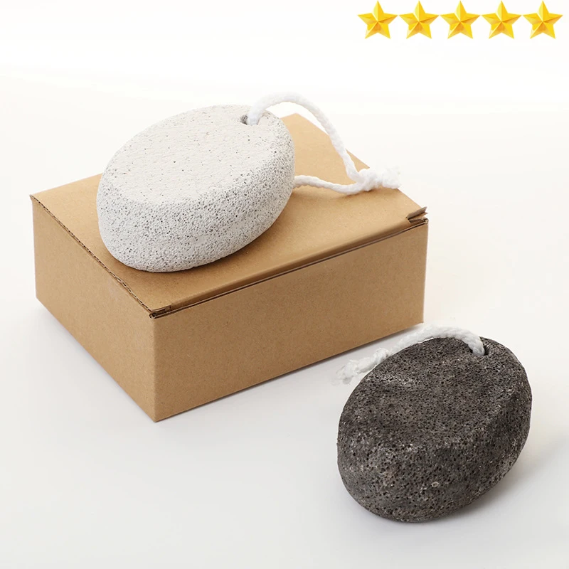 Oval-Volcanic-Stone-Two-piece-Set-Double-Exfoliating-Exfoliating-Foot ...