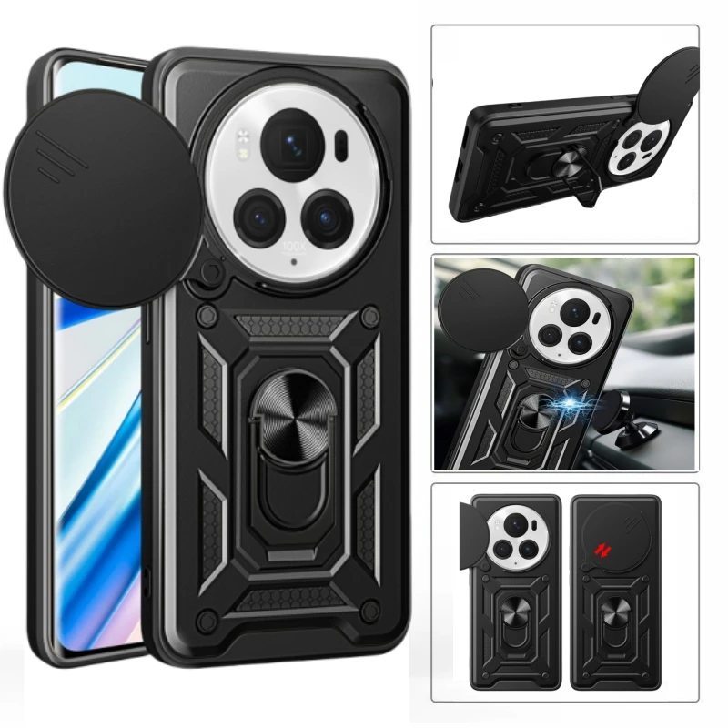 Armor Funda For Honor Magic 6 Pro Case Slide Camera Protect Coque For ...