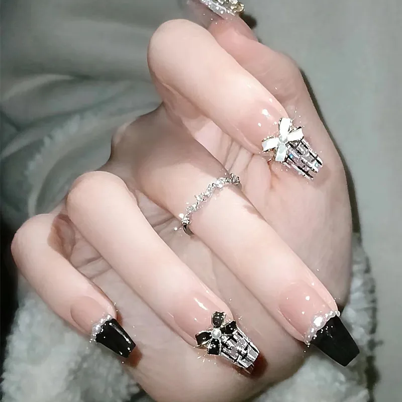 10pc-Detachable-Artificial-Nails-with-Designs-Wearable-False-Nails-Full ...