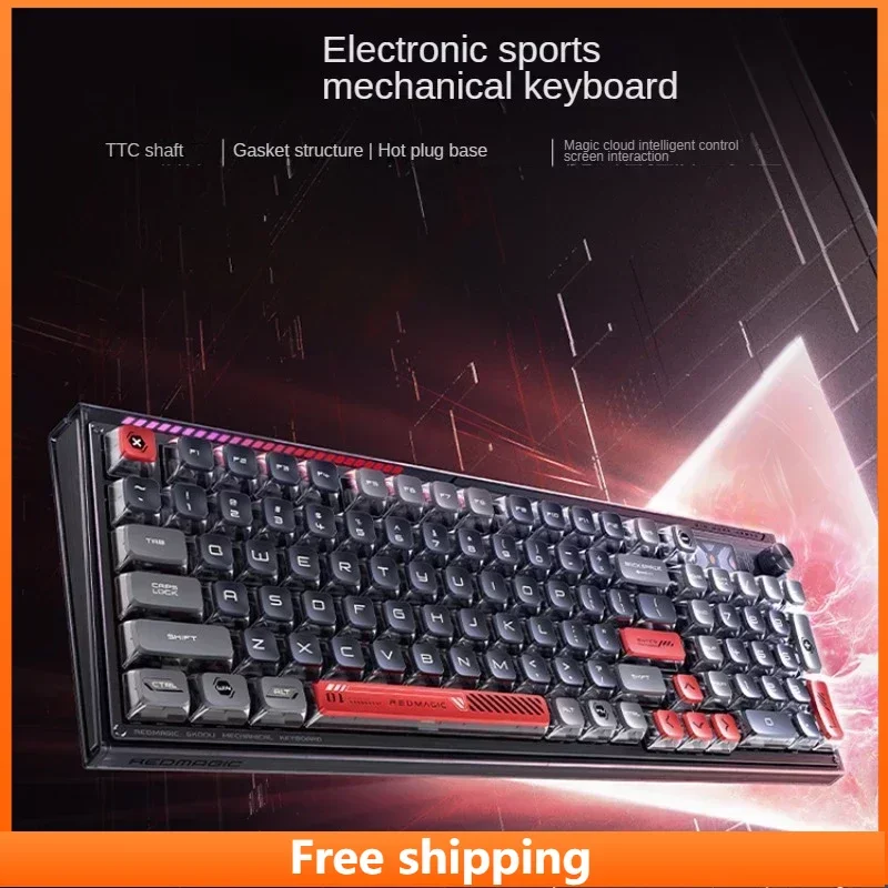 New-Red-Magic-K100j-Wireless-Bluetooth-Mechanical-Keyboard-Three-mode ...