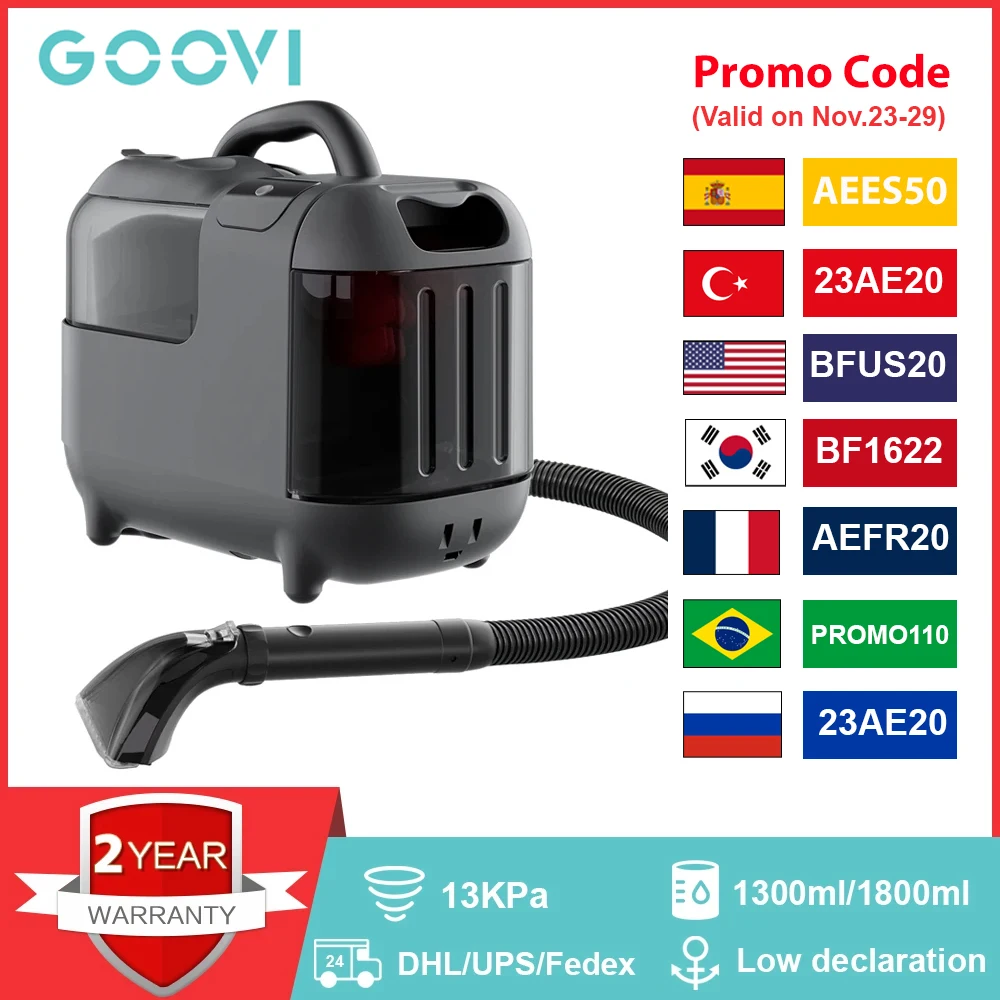 GOOVI-13KPa-Suction-Steam-Spot-Cleaner-Handheld-Spot-Vacuum-Cleaner-For ...