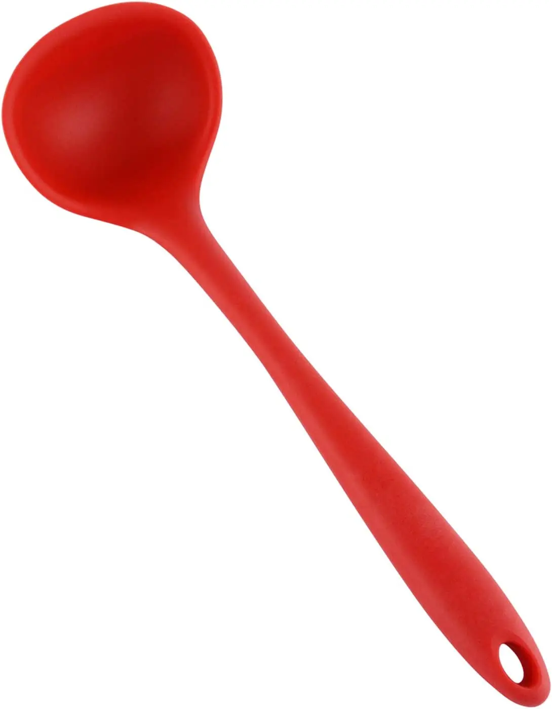 Silicone-Ladle-Spoon-Heat-Resistant-Soup-Ladle-Scoop-with-Solid-Coating ...