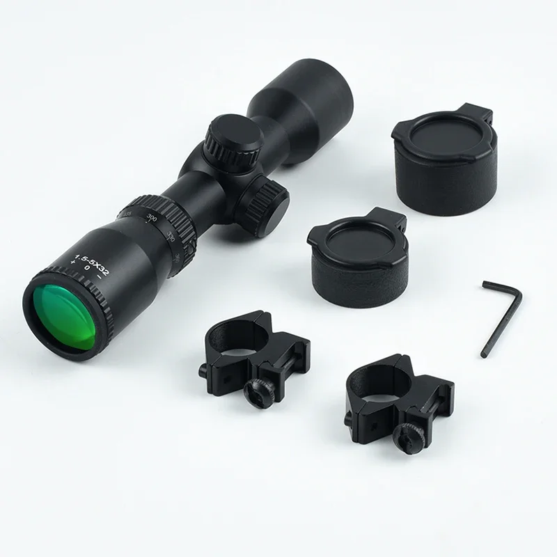 1-5-5X32-Crossbow-Short-Hunting-Scope-Tactical-Optic-Sight-Cross-Hair ...