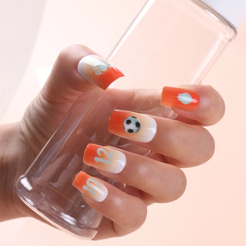 24-PCs-Short-Euro-Soccer-Player-Nails-with-File-Strip-1-and-Jelly-Glue ...