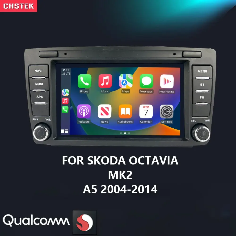 CHSTEK-Car-Radio-Android-13-Carplay-Navigation-For-Skoda-Octavia-Mk2-A5-2004-2014-Multimedia ...