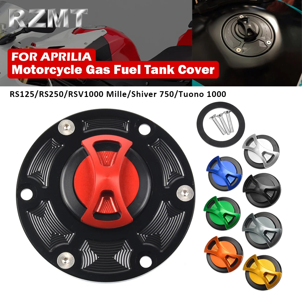 8-Colors-Fuel-Gas-Tank-Cap-Cover-For-Aprilia-RS125-RS250-RSV1000-Shiver ...