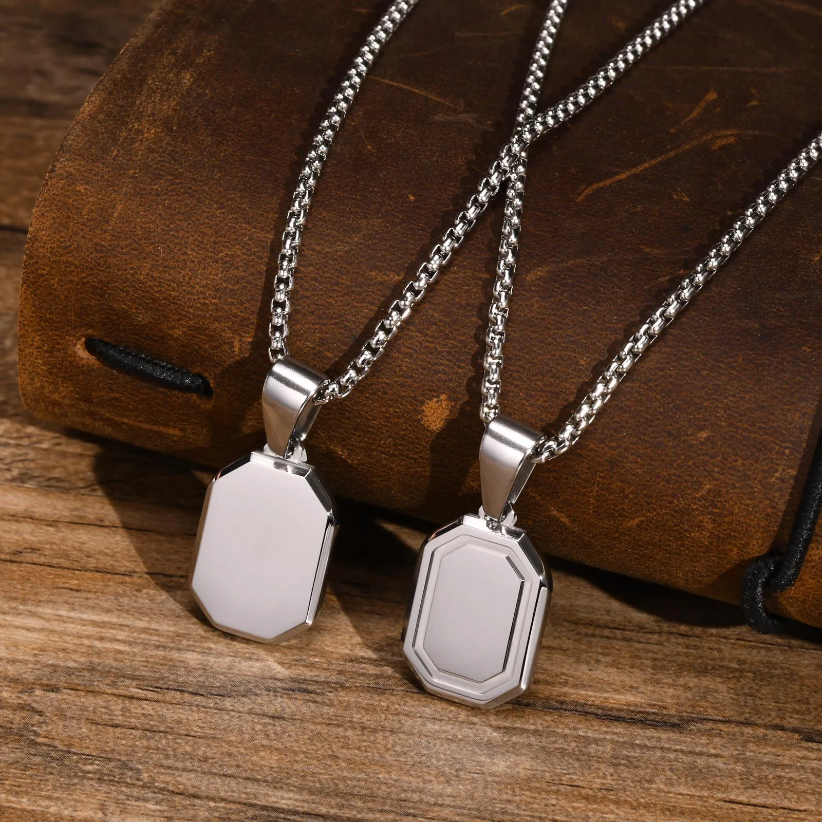 Men-s-Geometric-Square-Necklaces-Waterproof-Stainless-Steel-Pendant ...