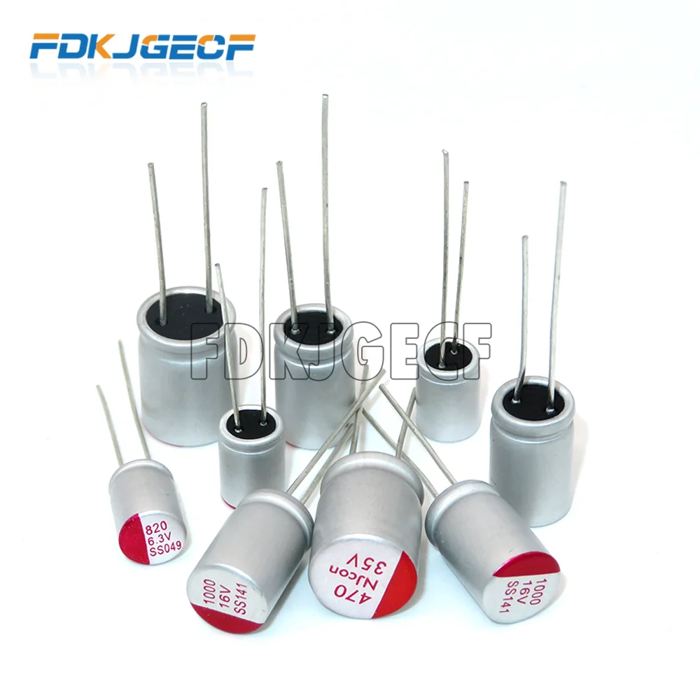 10Pcs-Solid-Electrolytic-Capacitor-DIP-6-3V-10V-16V-100UF-150UF-220UF ...
