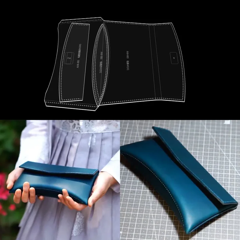 Handmade-Leather-Craft-DIY-Shoulder-Cross-Body-Organ-Bag-Version ...