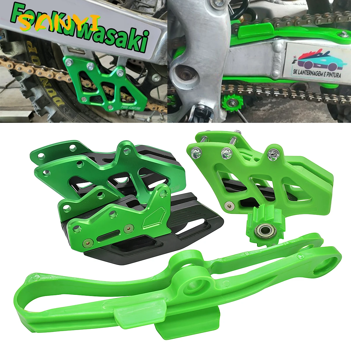 Motorcycle-Chain-Swingarm-Chain-Guide-Slider-Roller-For-KAWASAKI-KX250F ...