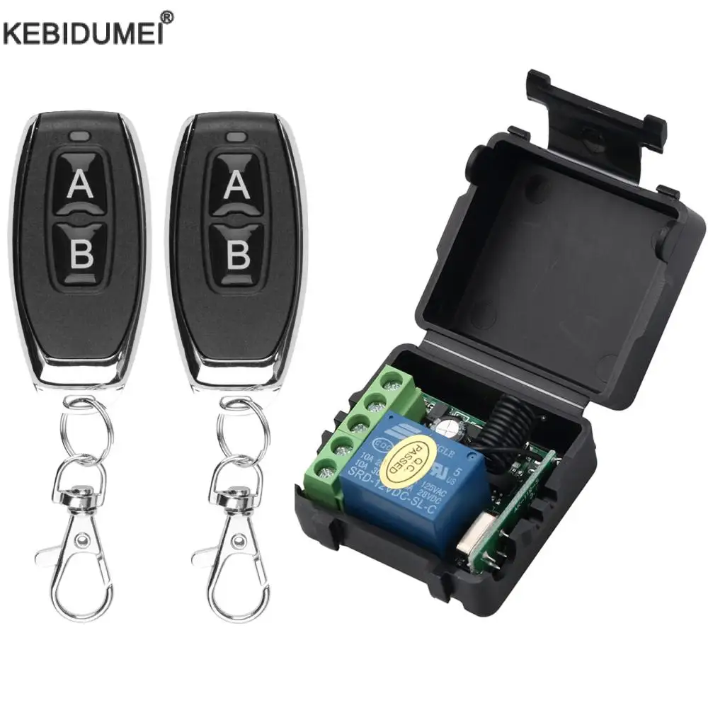 433-Mhz-Fernbedienung-Drahtlose-Schalter-DC-12-V-1CH-RF-10A-Relais-Empf ...