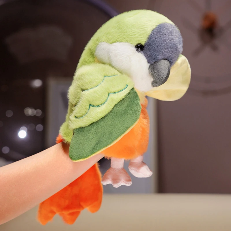 Hand Puppets For Kids Parrot Hand Puppet – Realistic Plush Parrot With ...