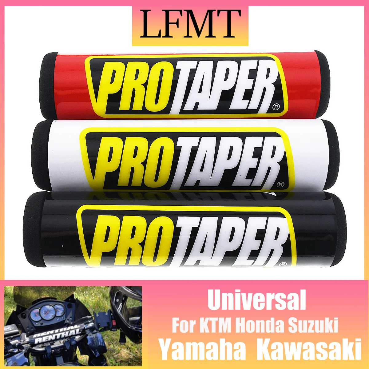 Dirt-Pit-Bike-Motocross-Pro-Taper-200mm-Round-Handlebar-Crossbar-Bar ...