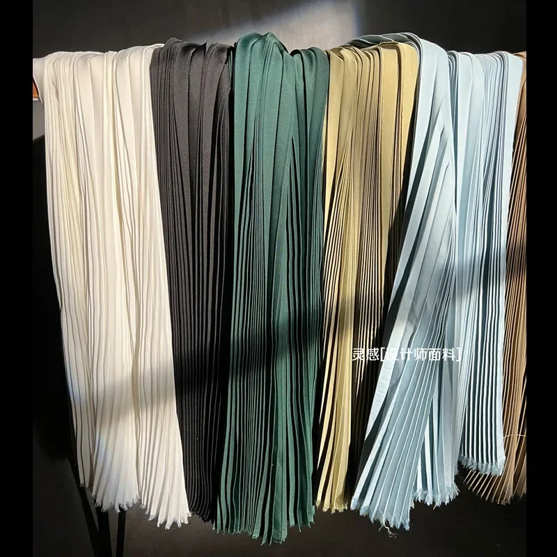 Tela-plisada-de-sarga-con-textura-para-vestido-Material-de-poli-ster ...