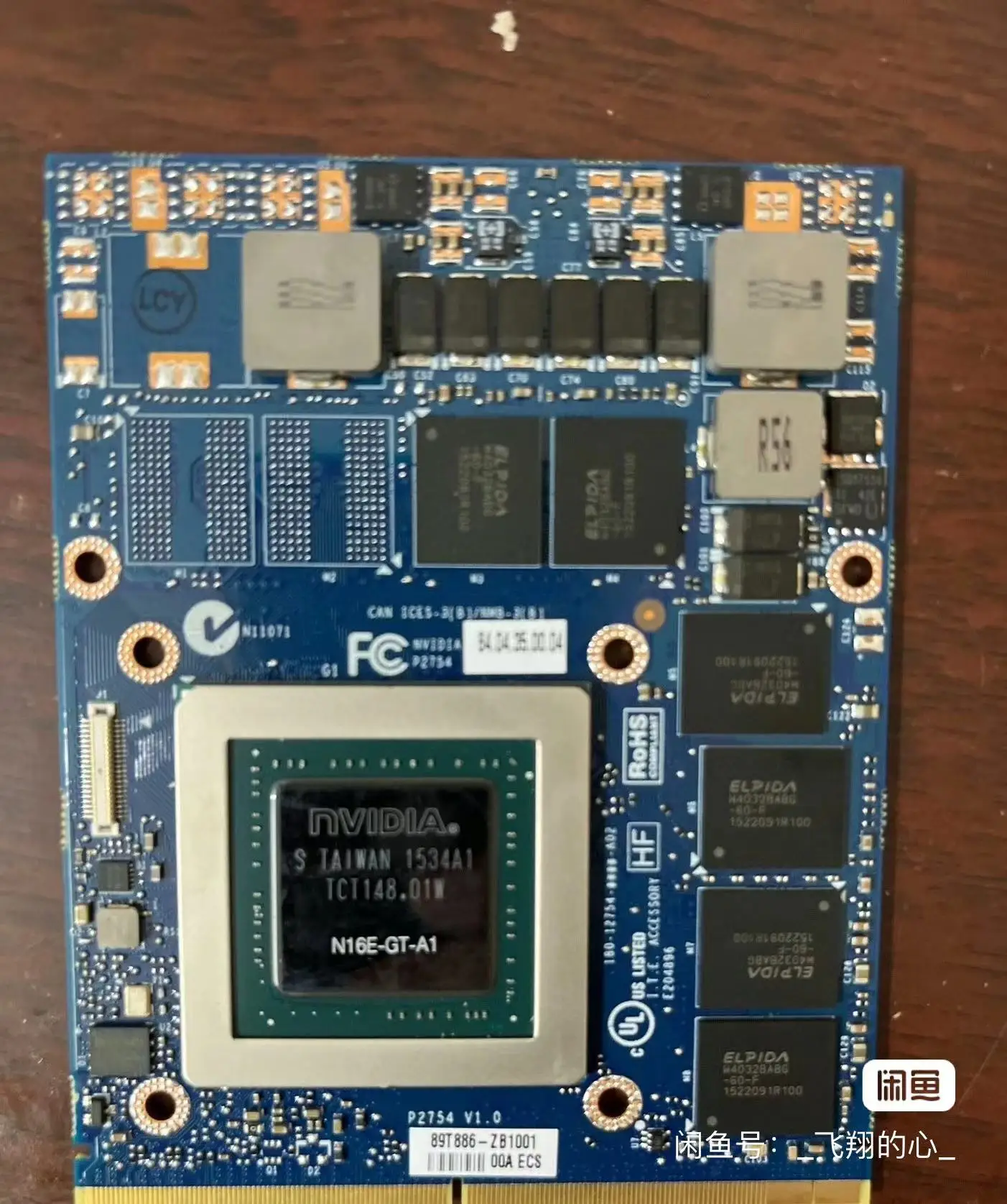 100% de alta qualidade placa gráfica gtx 970m N16E-GT-A1 6gb mxm placa ...