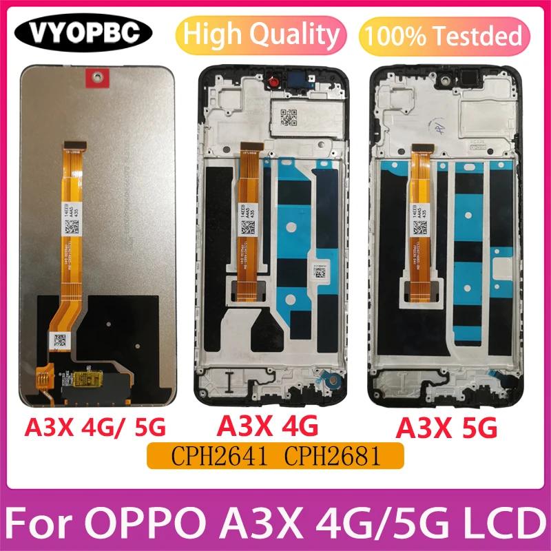 Pantalla LCD de 6,67 pulgadas para Oppo A3X 4G A3X 5G digitalizador de ...