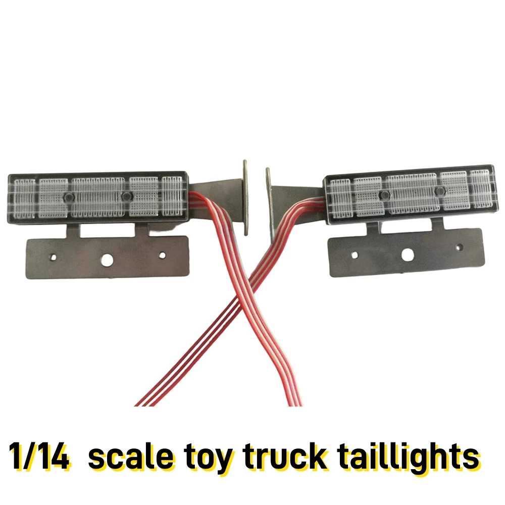RC Toy Truck Taillight LED Rear Lights For Tamiya 1/14 RC Tactor Dump ...