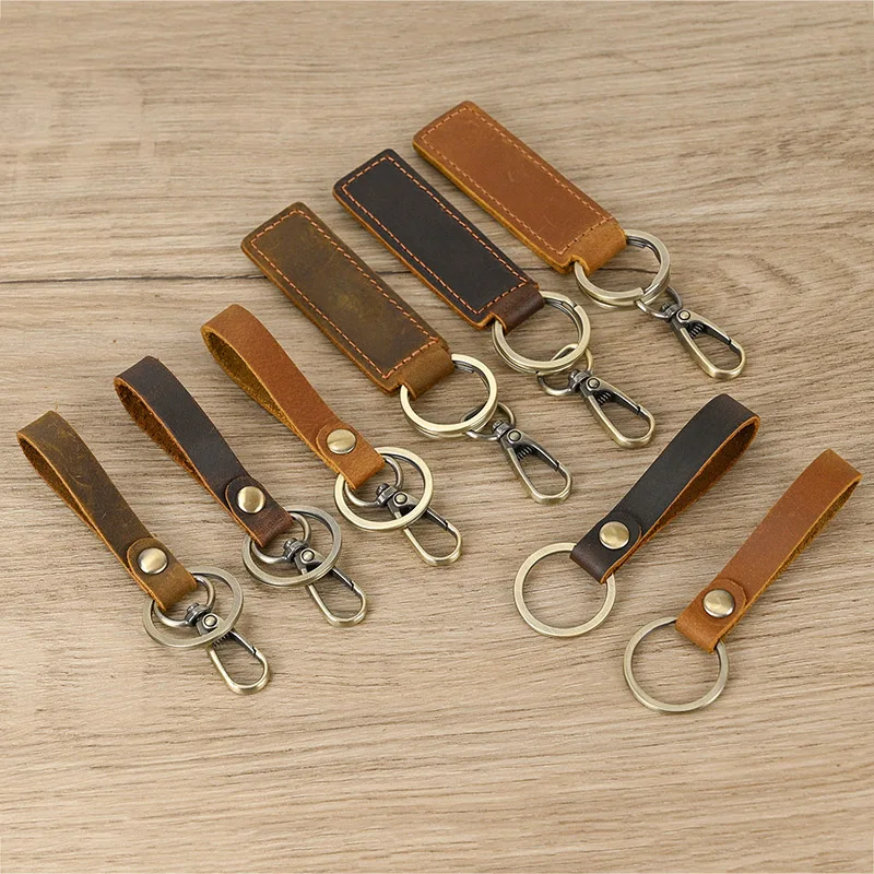 3pcs-lot-Genuine-leather-keyring-for-men-women-customized-personalized ...