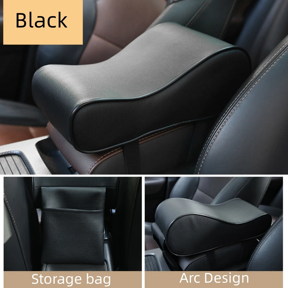 Leather-Car-Armrest-Pad-Auto-Central-Console-Seat-Box-Mat-Cushion ...