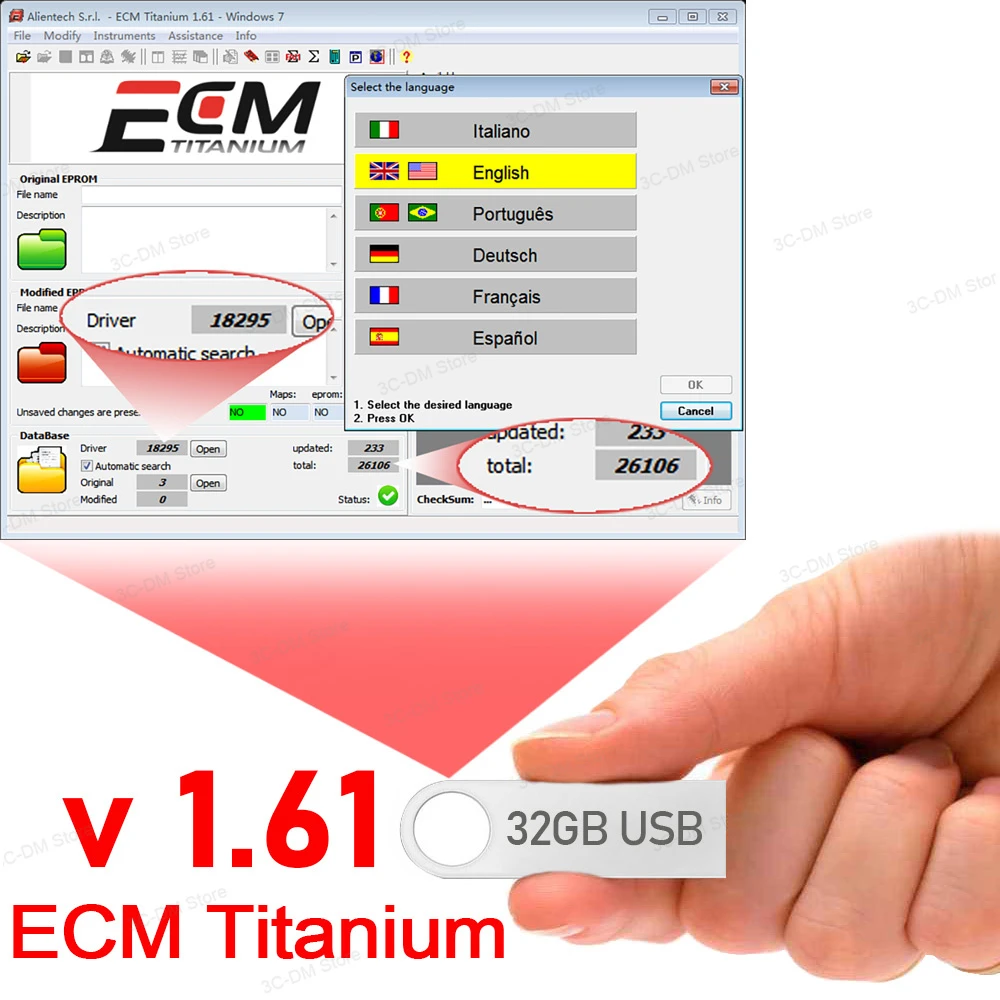Ecm V1.61 With 26000+ Drivers Ecm Titanium 1.61 With 18259+ Driver ...