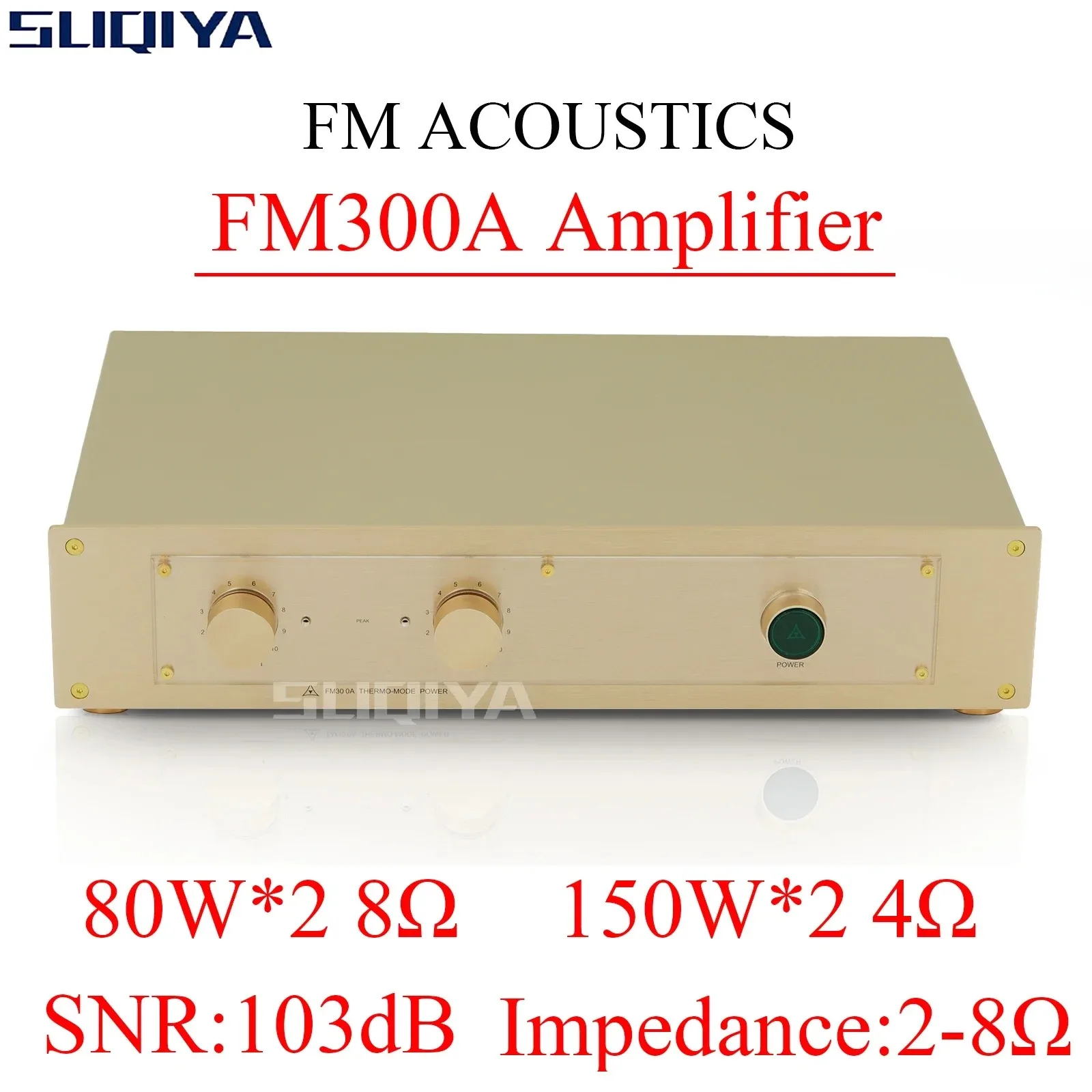 SUQIYA-클론 FM300A FM ACOUSTICS Hi-Fi 오디오 150W*2 4Ω 80W*2 8Ω 전력 증폭기 ...