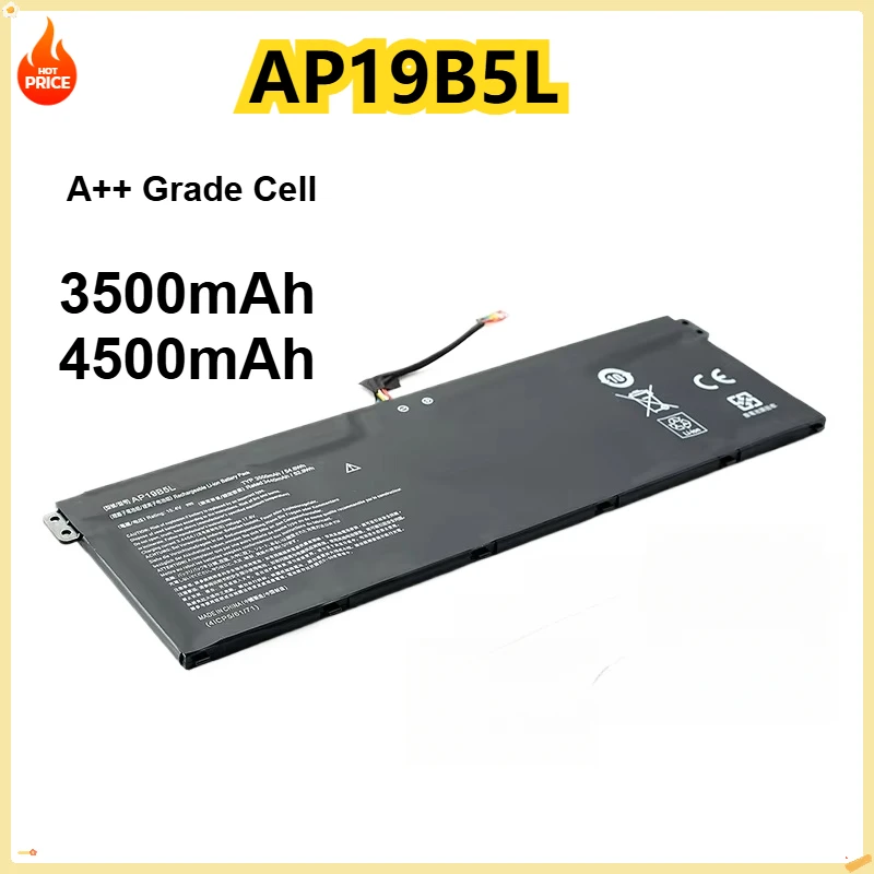 3500mAh 4500mAh AP19B5L Battery For Acer Aspire 5 A515-43 Series SF314 ...