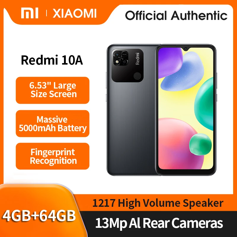 Xiaomi-Redmi-10A-Smartphone-5000mAh-Battery-4GB-64GB-6-53-HD-Helio-G25 ...